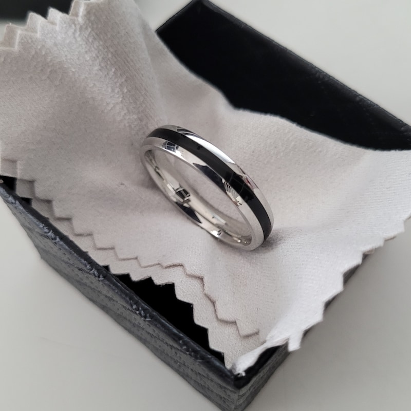 Mens Promise Ring Black - Etsy