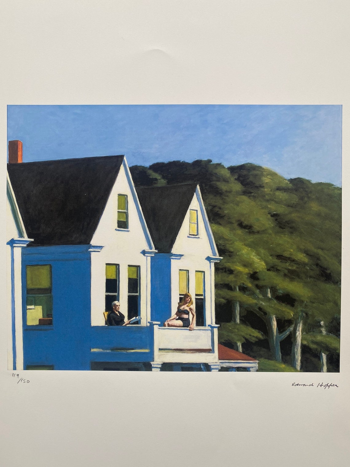 Edward Hopper Second Story Sunlight Lithography - Etsy