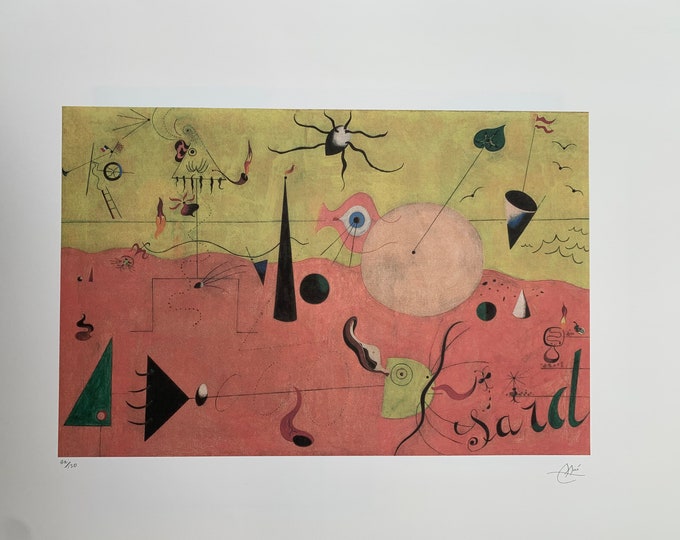 Joan Miro catalan Landscape Lithography, Signed, Top Wall Art ...