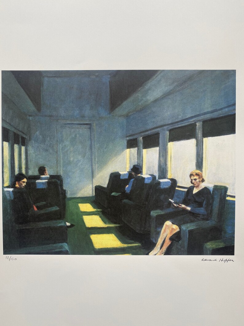 Edward Hopper Chair Car 1965 Lithograph - Etsy