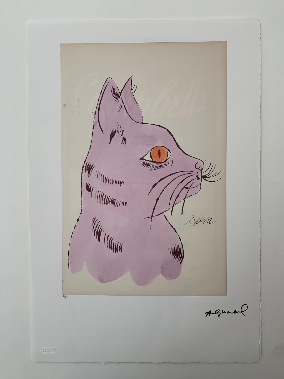 Andy Warhol sam Lithography Leo Castelli Edition, Certificate, Signed ...