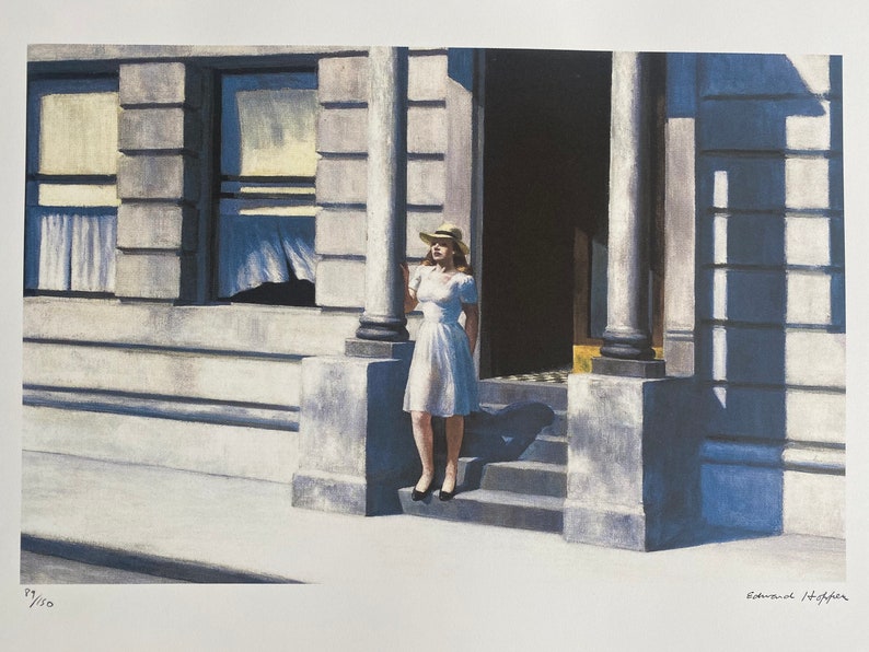Edward Hopper Summertime Lithograph Certificate - Etsy