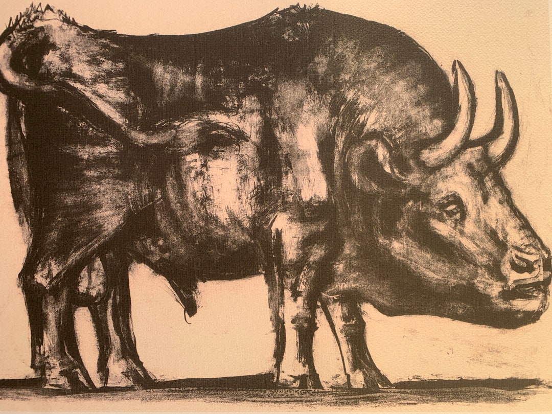 Pablo Picasso Bull Lithography Certificate - Etsy