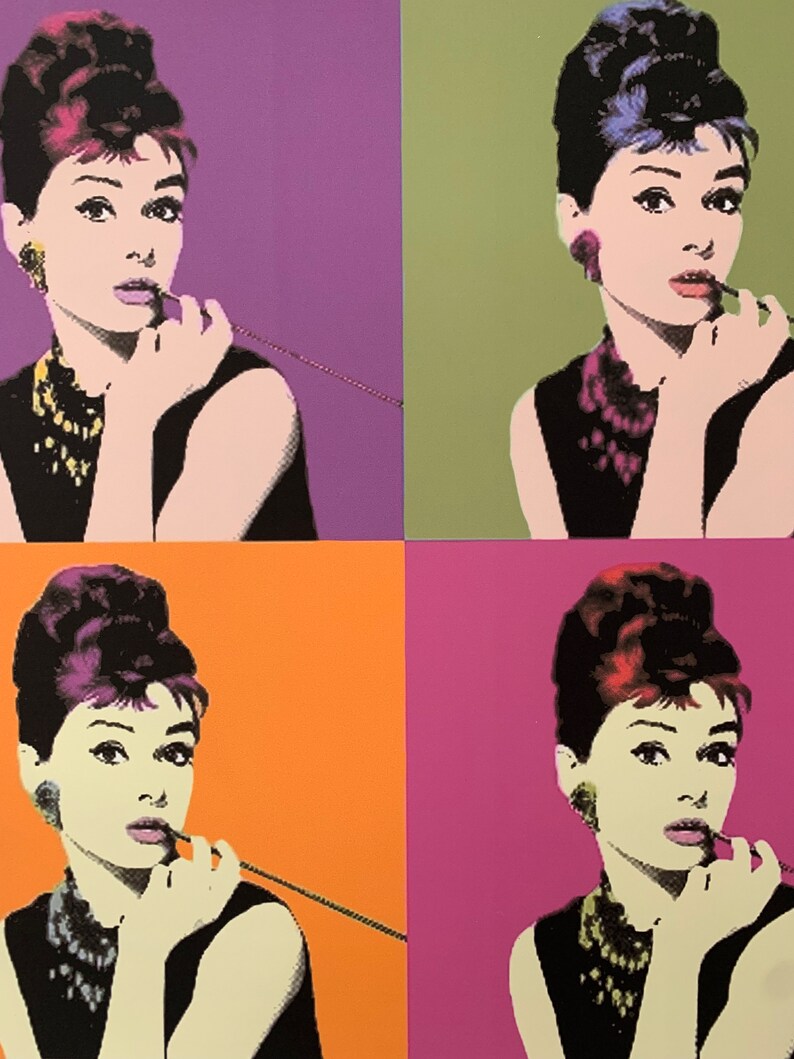 Andy Warhol audrey Hepburn Lithography Leo - Etsy