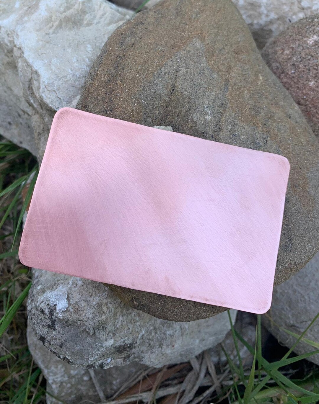 Metal Wallet Card Custom Copper Wallet Insert Custom - Etsy