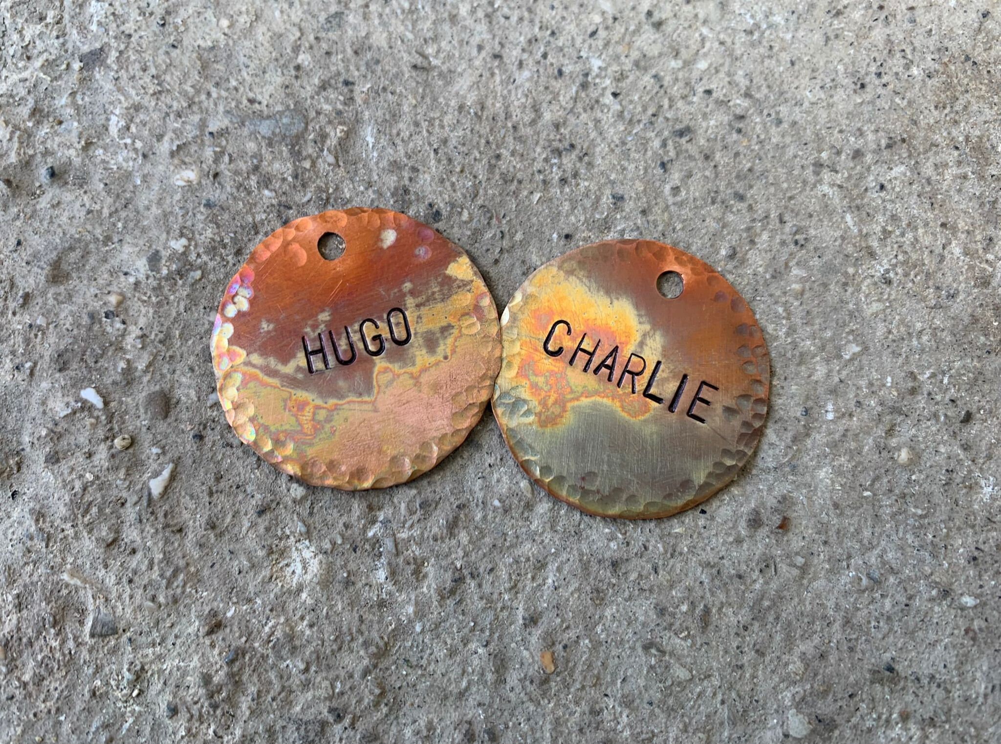Custom Pet ID / Dog Name Disc/name Tag/dog Tags for - Etsy