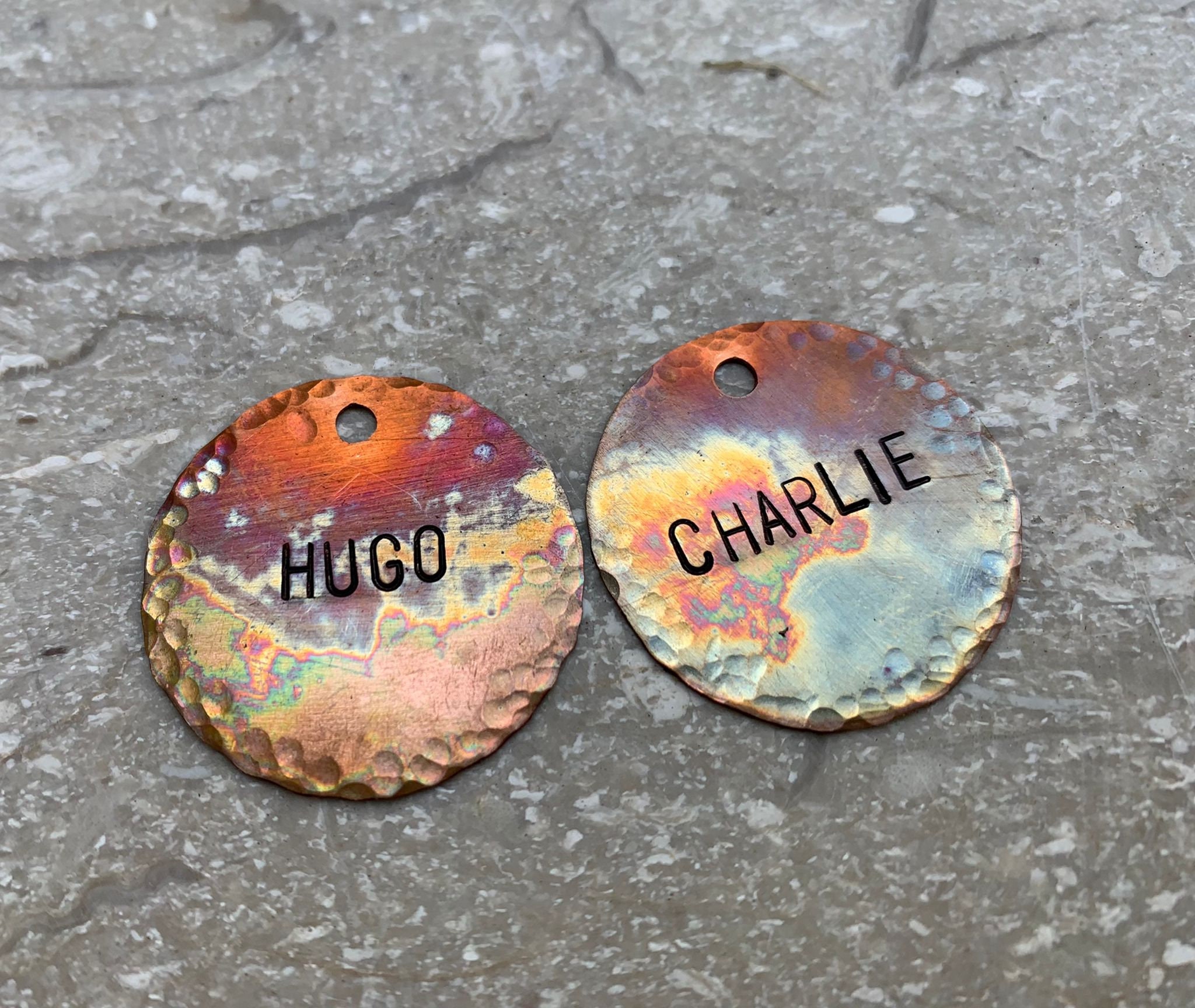 Custom Pet ID / Dog Name Disc/name Tag/dog Tags for - Etsy