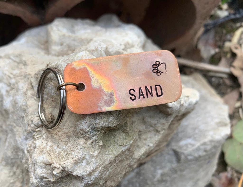 Personalized Copper Bar Pet ID Name Tag Pet ID Tag Copper - Etsy