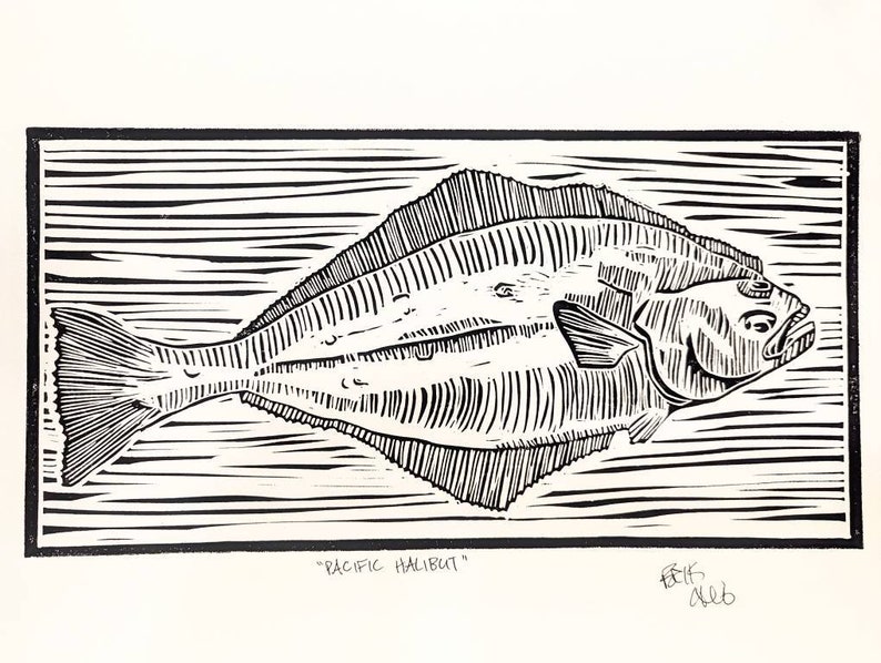 Pacific Halibut - Etsy