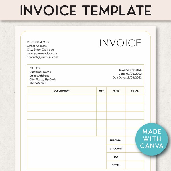 Invoice - Etsy