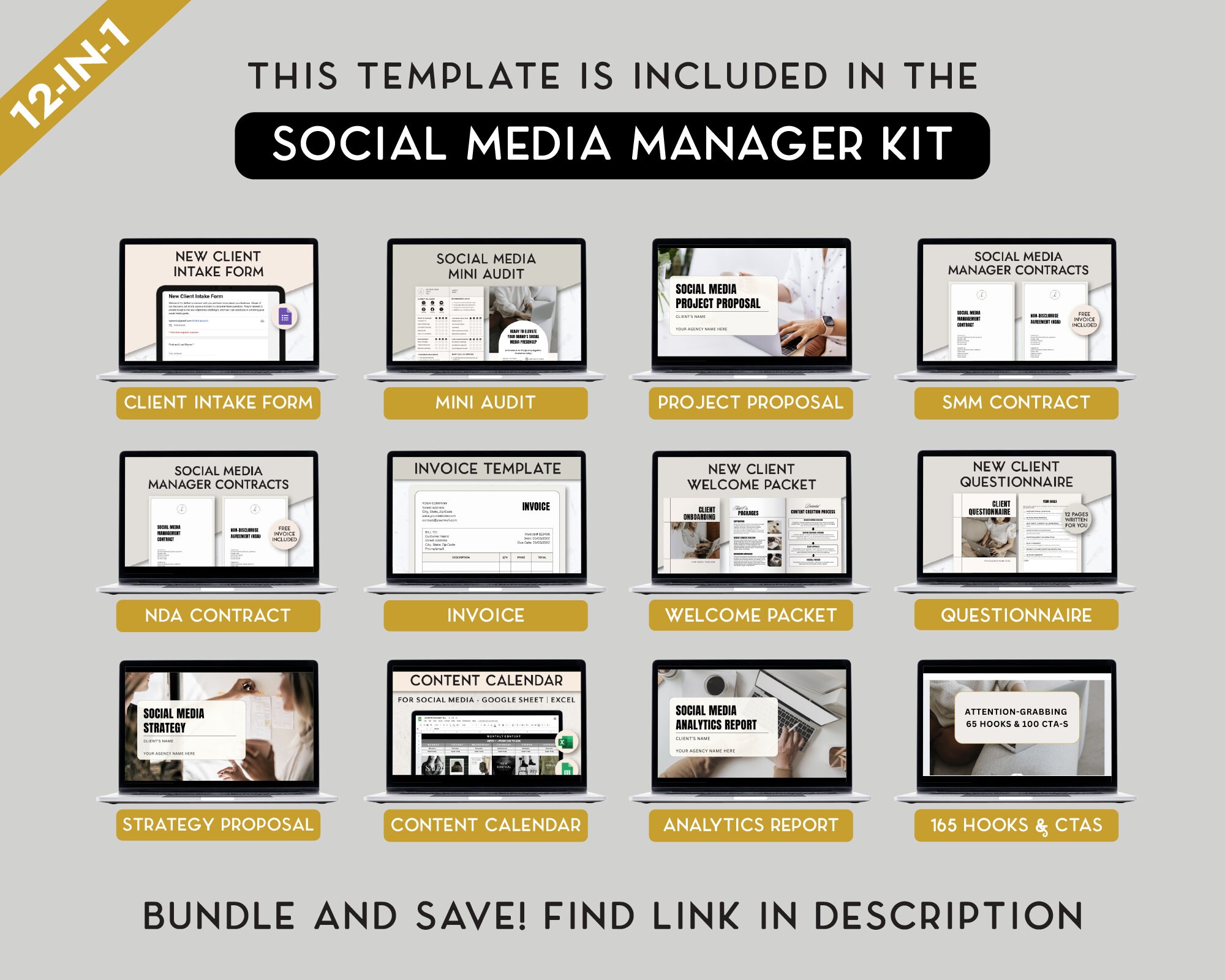 Social Media Manager Templates, New Client Onboarding, Welcome Packet ...