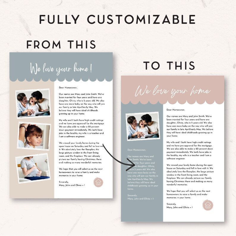 First Time Home Buyer, Home Offer Letter, Real Estate Proposal Template ...