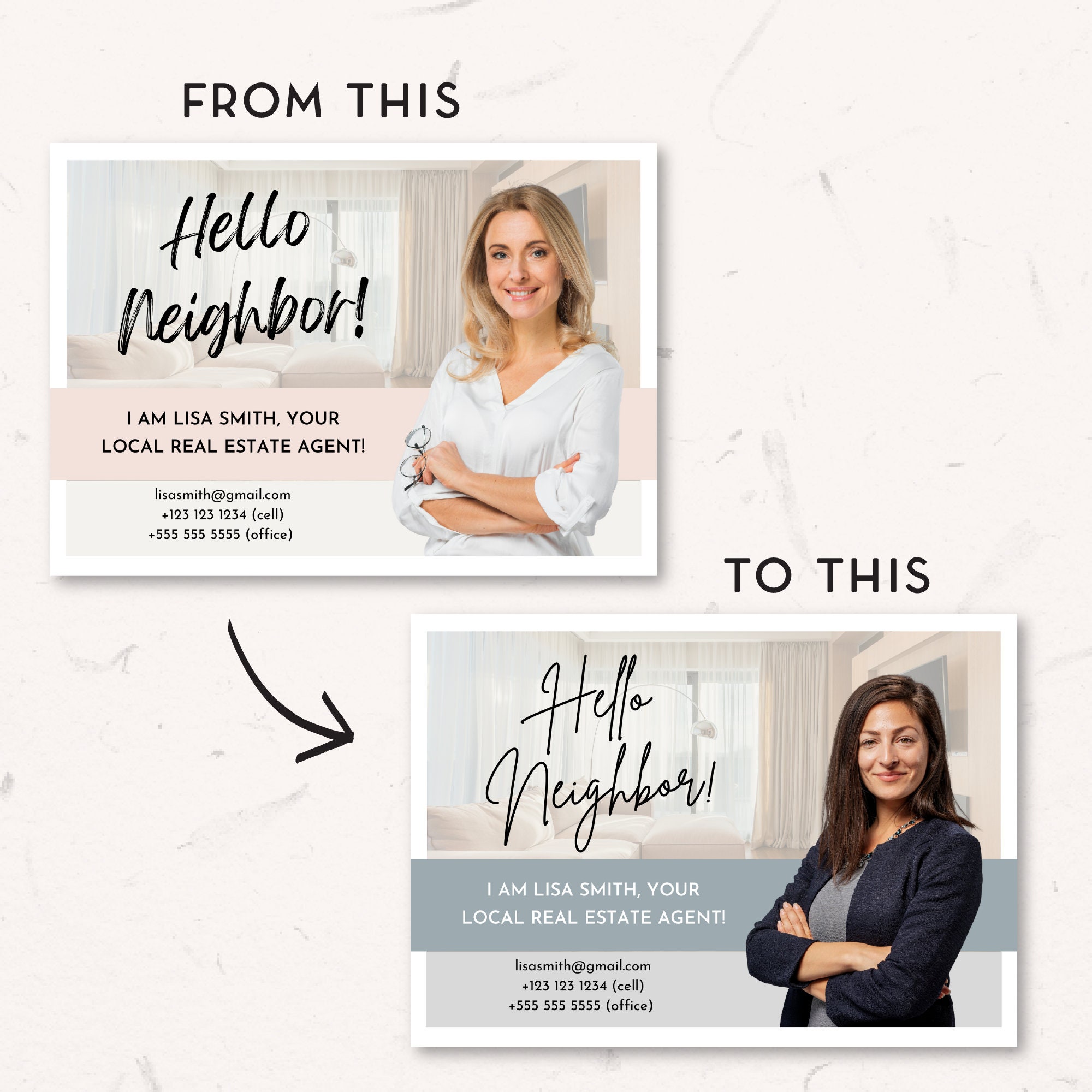 Hello Neighbor Postcard Real Estate Postcard Farming - Etsy