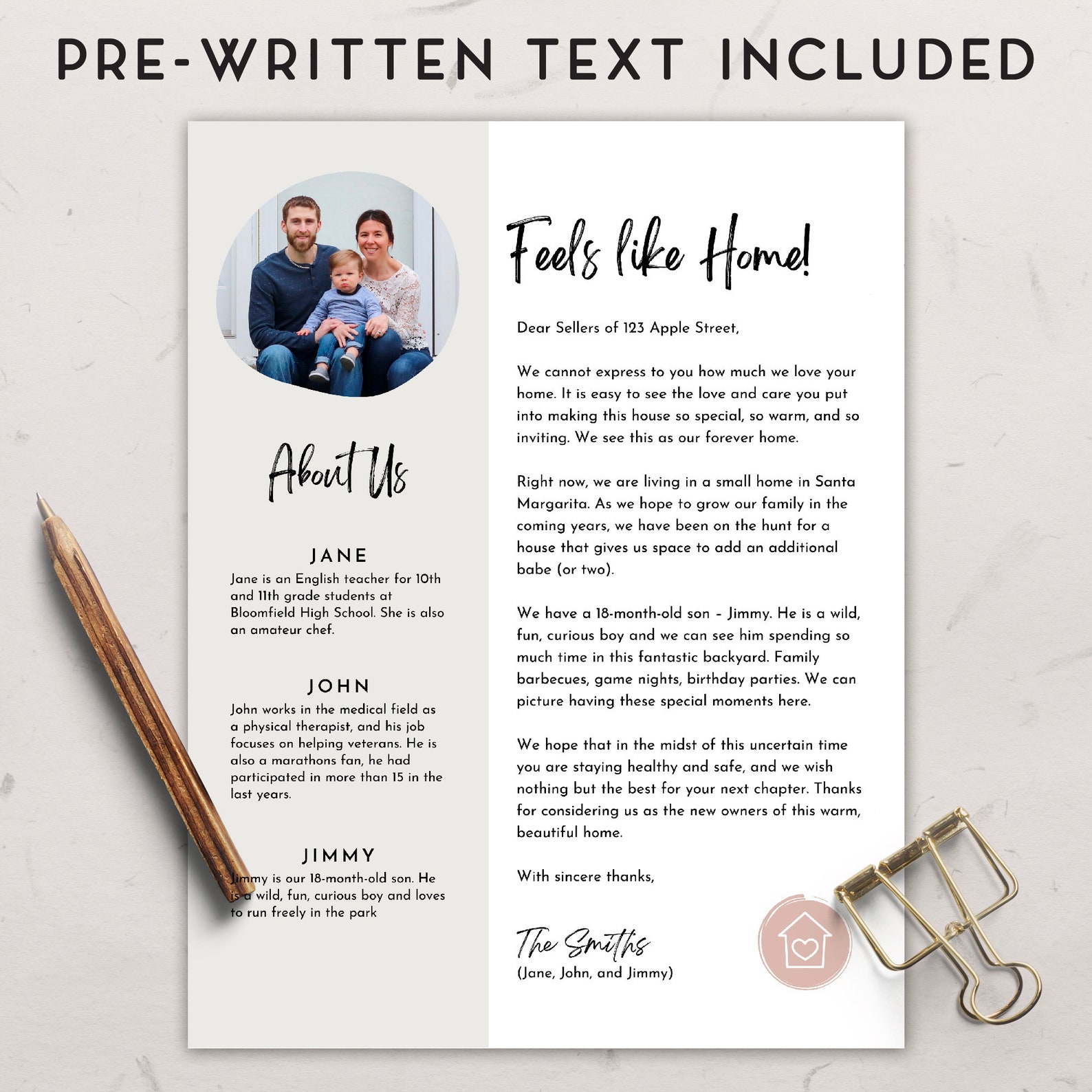 First Time Home Buyer, Real Estate Love Letter, Dear Seller Letter ...