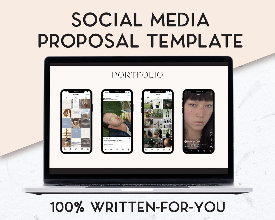 Social Media Proposal, Social Media Portfolio Template, SMM Project ...