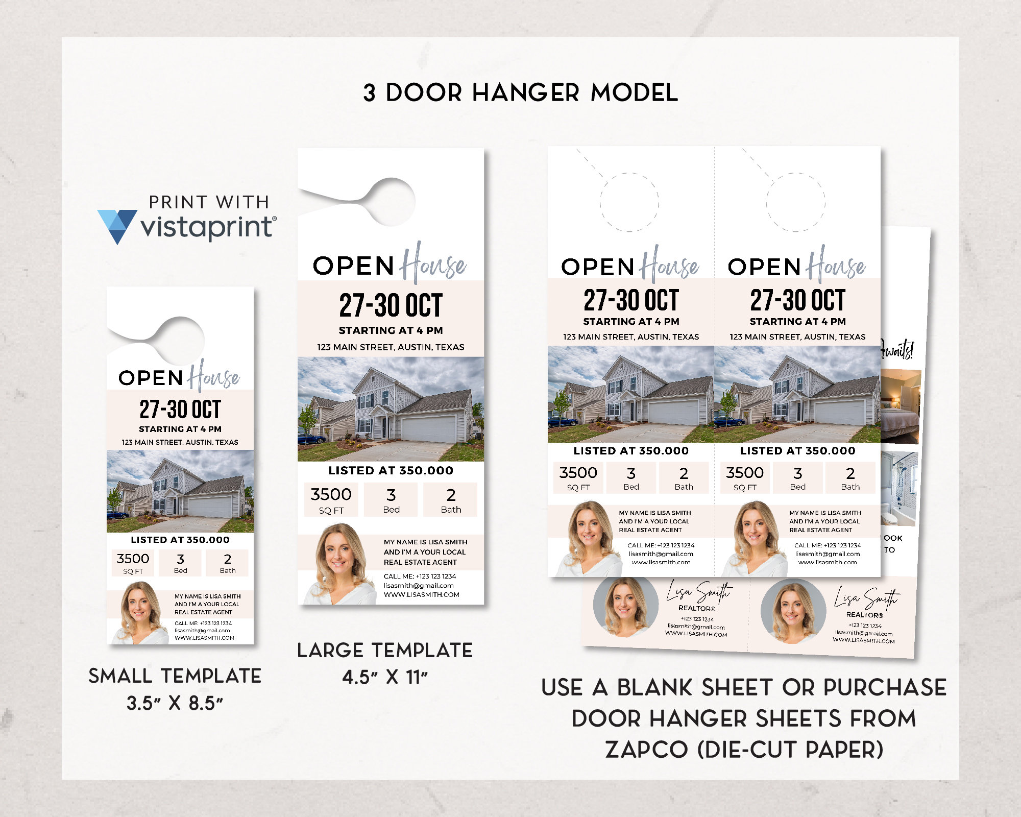 Open House Bundle, Real Estate Door Hanger, Open House Packet, Sign in ...