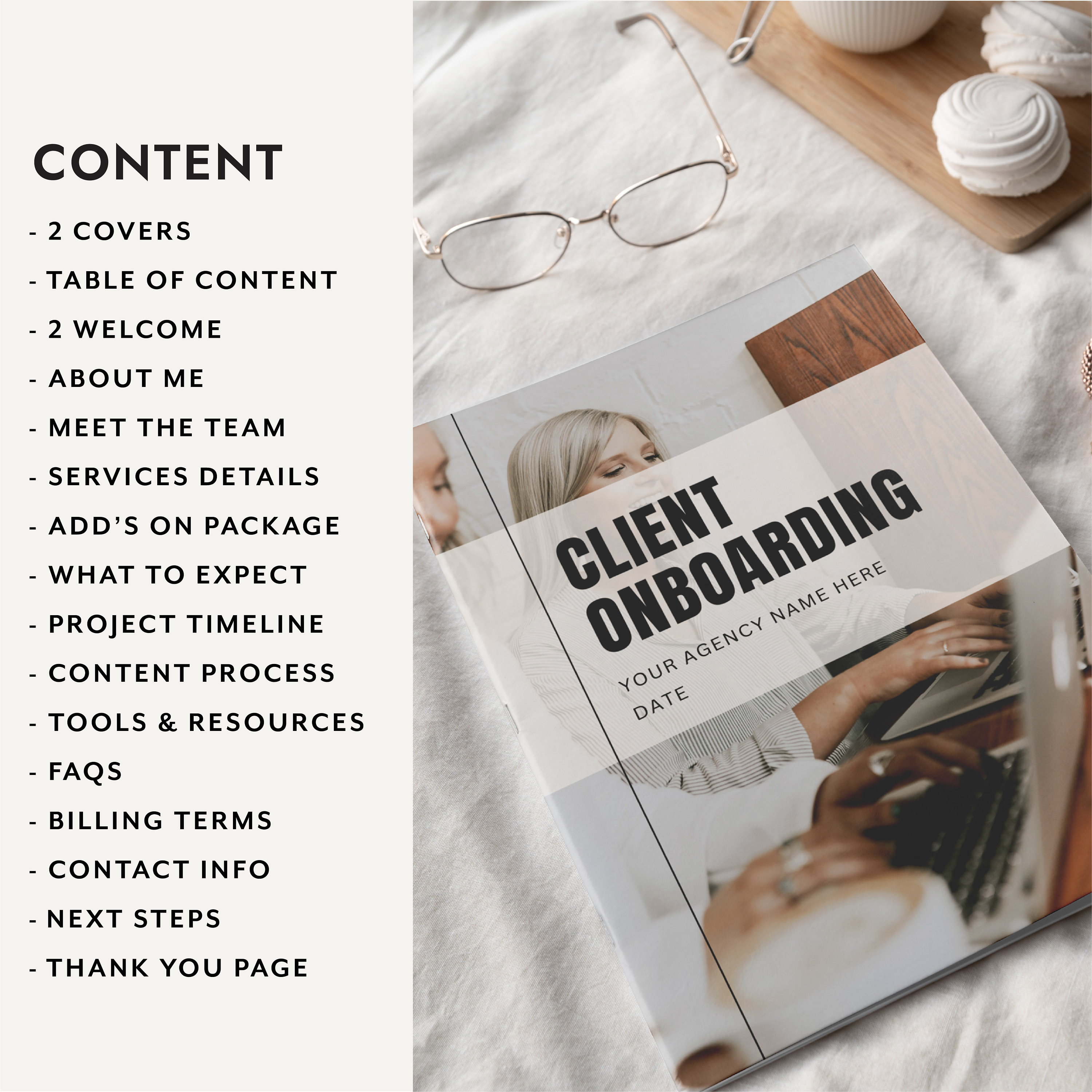 Social Media Manager Templates, New Client Onboarding, Welcome Packet ...