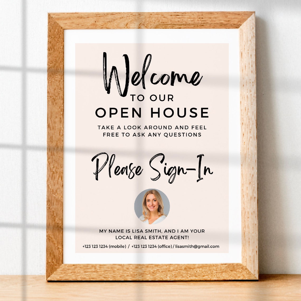 Open House Welcome Sign Printable, Real Estate Marketing, Open House ...