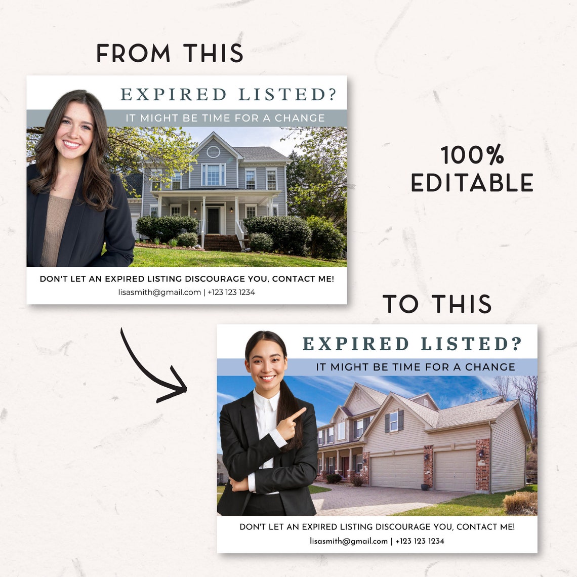 Expired Listing Postcards, Thinking of Selling, Real Estate Marketing ...