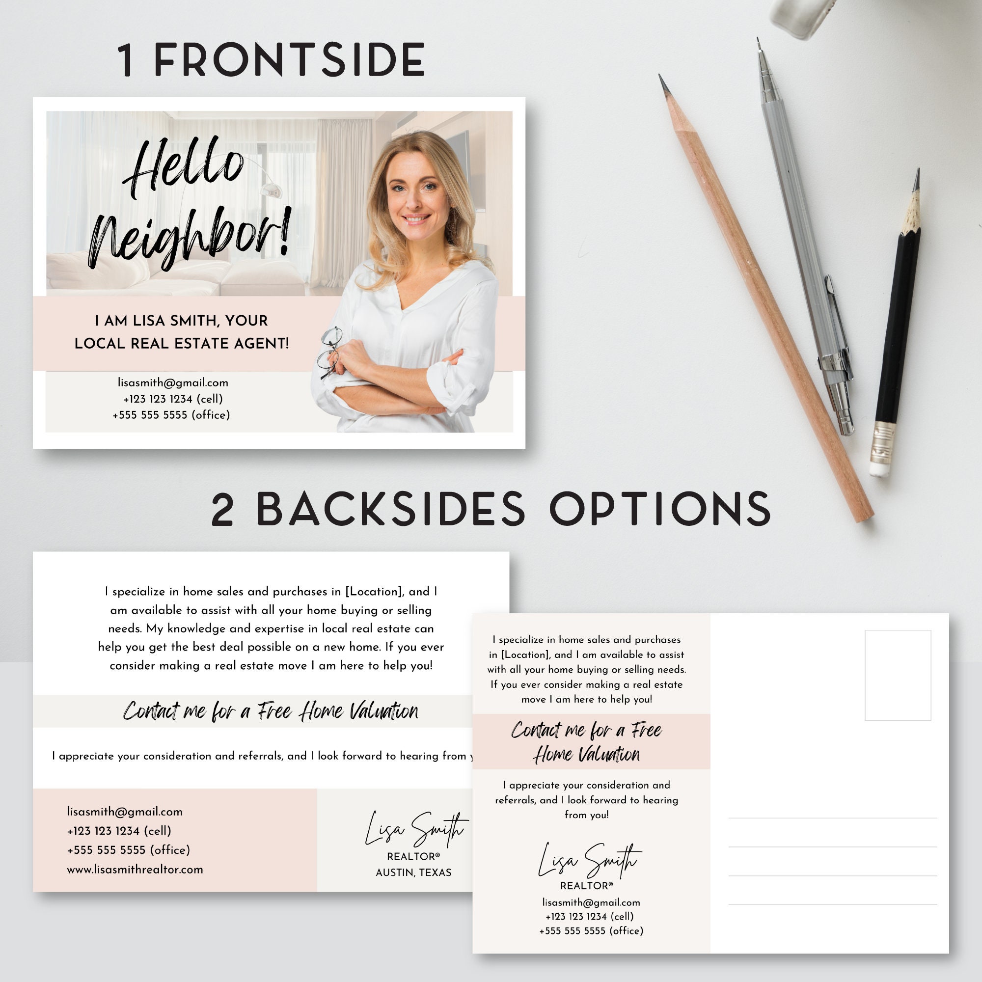 Hello Neighbor Postcard Real Estate Postcard Farming - Etsy