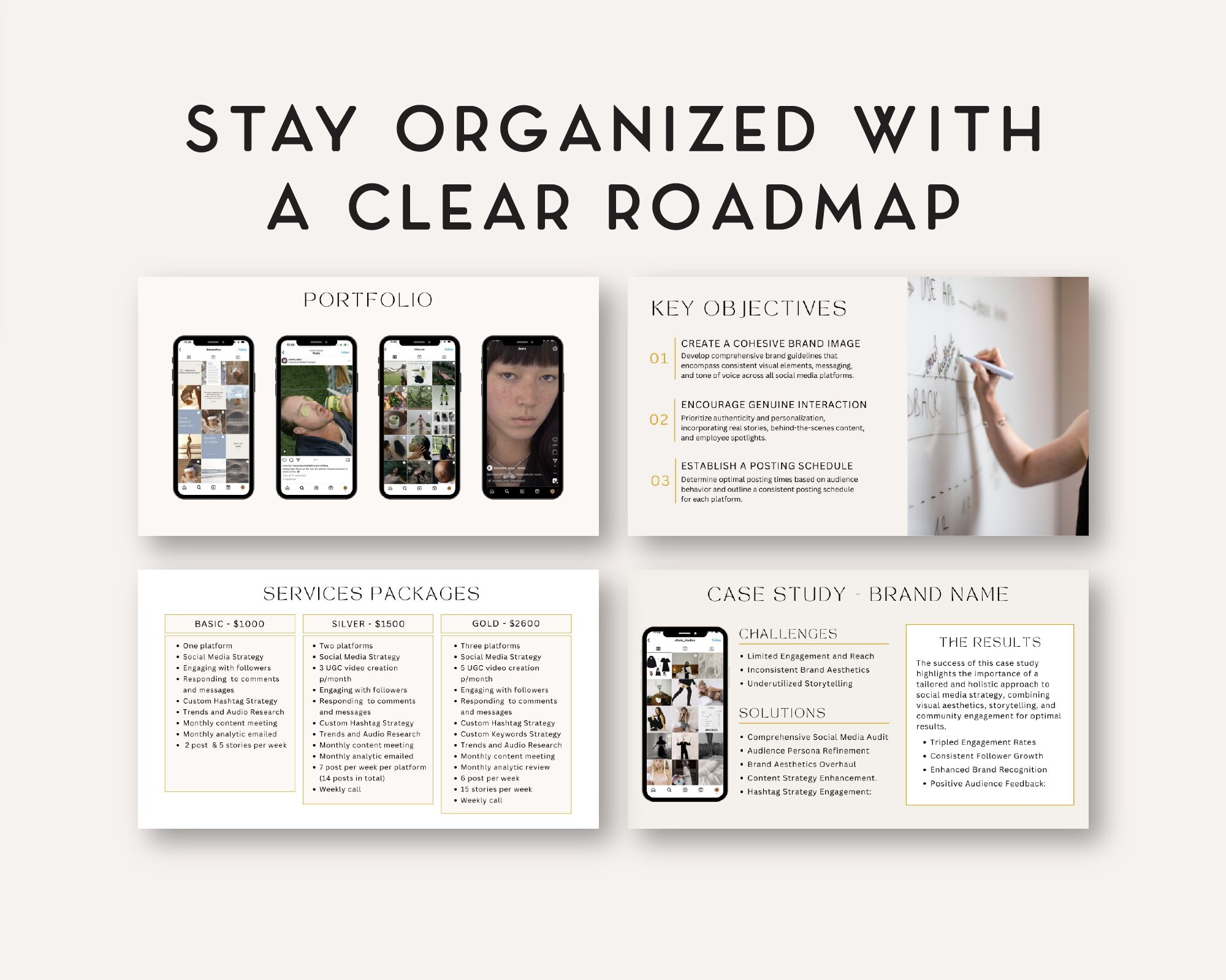 Social Media Proposal, Social Media Portfolio Template, SMM Project ...