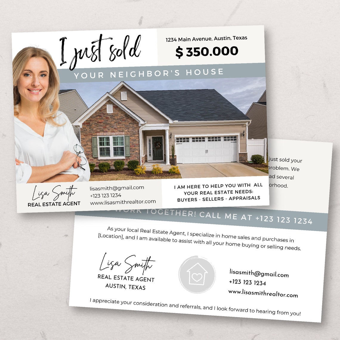 I Just Sold Your Neighbors House, Real Estate Postcard Farming, Real ...