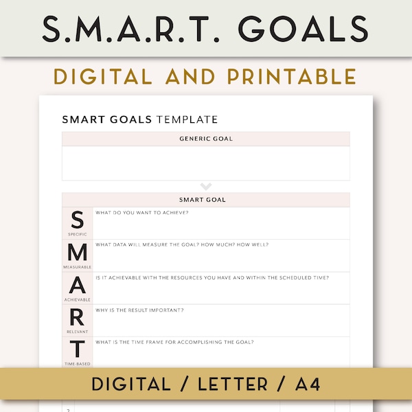 Goal Tracker - Etsy