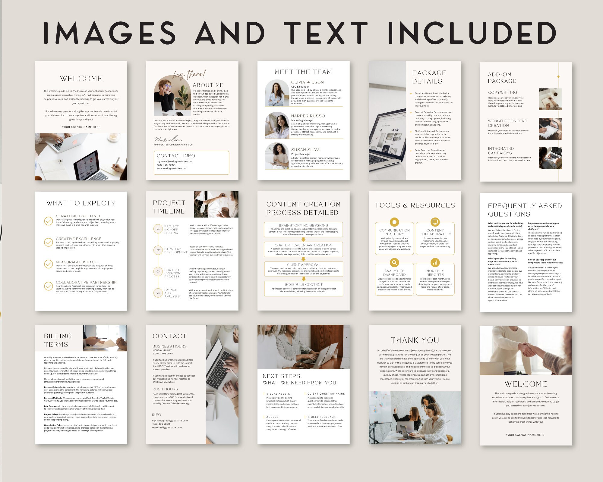 New Client Welcome Packet, New Client Onboarding, Social Media Manager ...