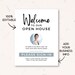 Open House Welcome Sign, Real Estate Marketing, Open House Supplies ...