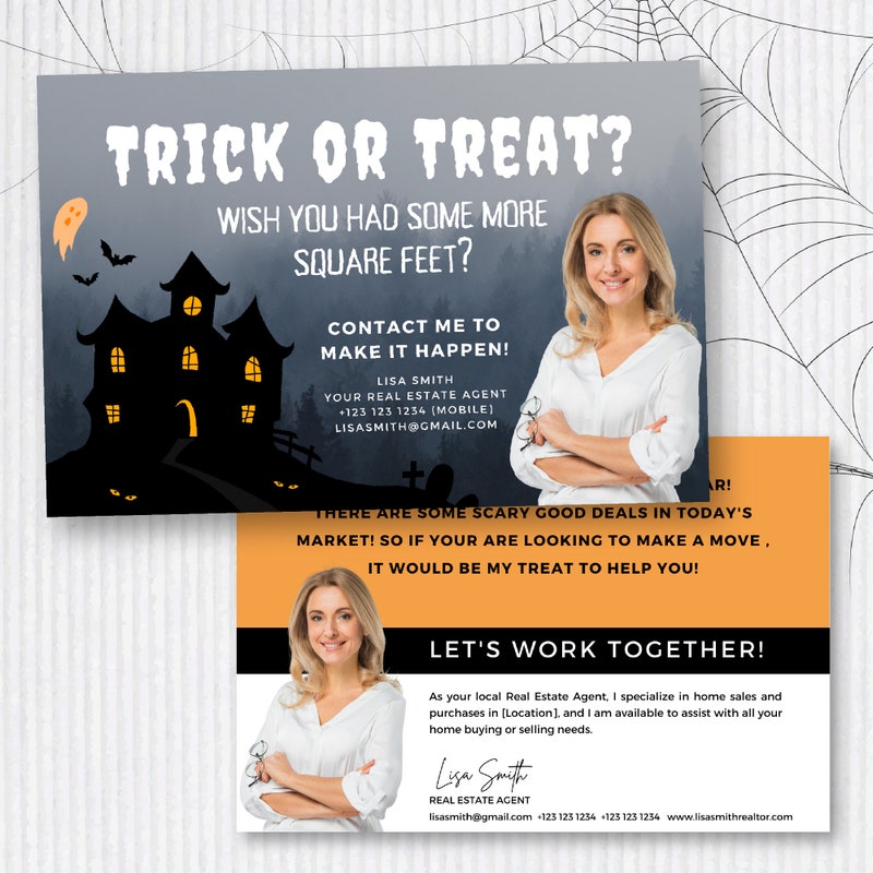 Real Estate Halloween Marketing - Etsy