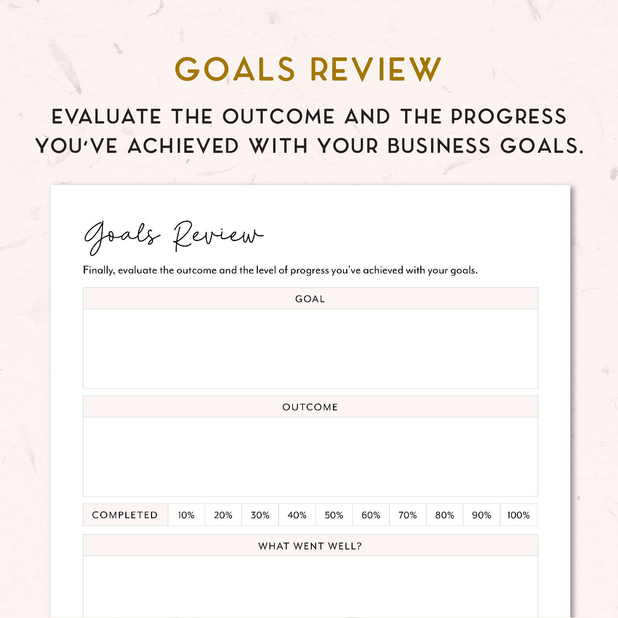 Business Goals Planner for Goodnotes, SMART Goals Template, Goal ...