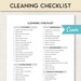 Vacation Rental Cleaning Checklist, Housekeeping Checklist, Cleaning ...