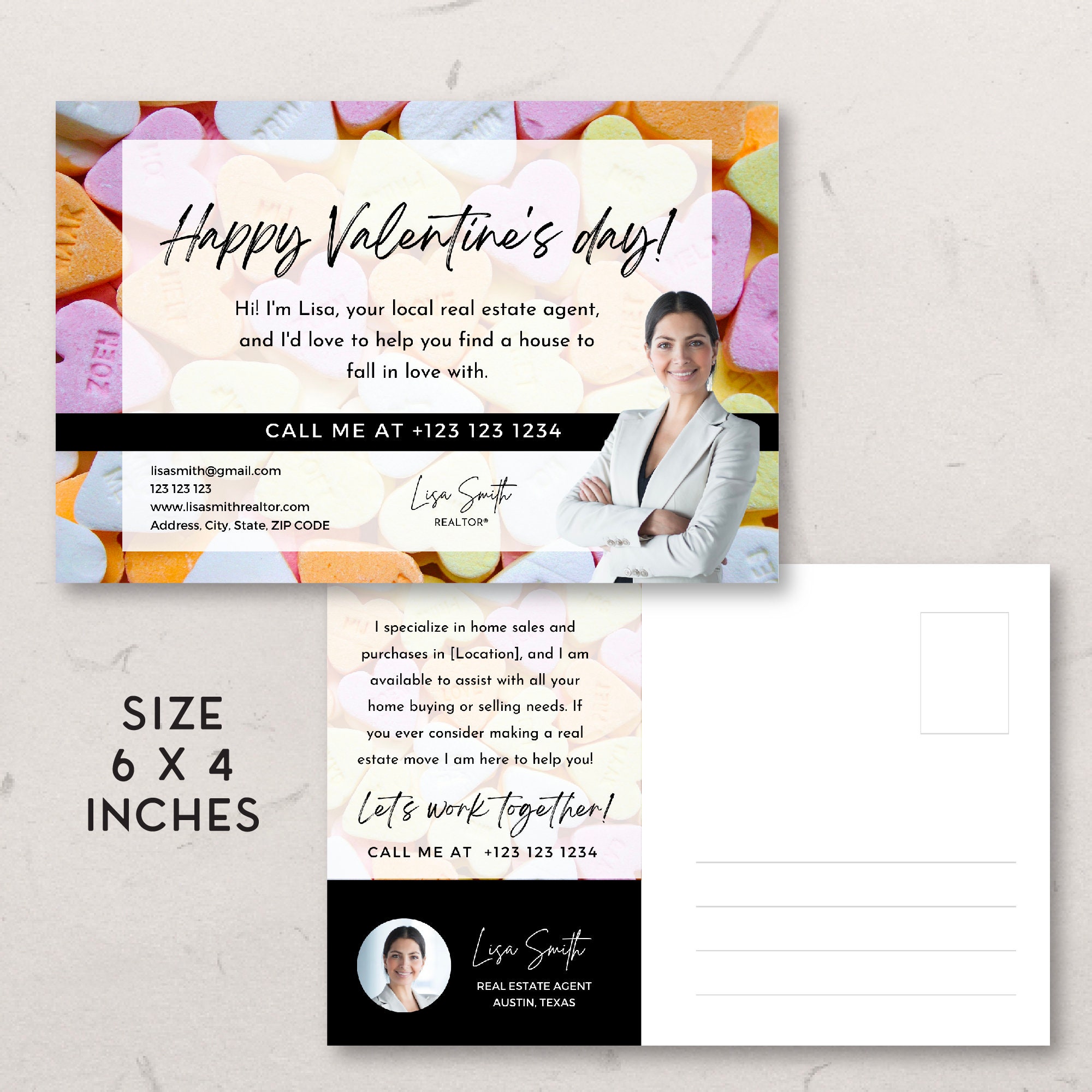 Valentines Real Estate Post Card, Real Estate Valentine Postcards, Real ...