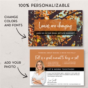 Real Estate Fall Postcard, Real Estate Agent September Farming Card ...