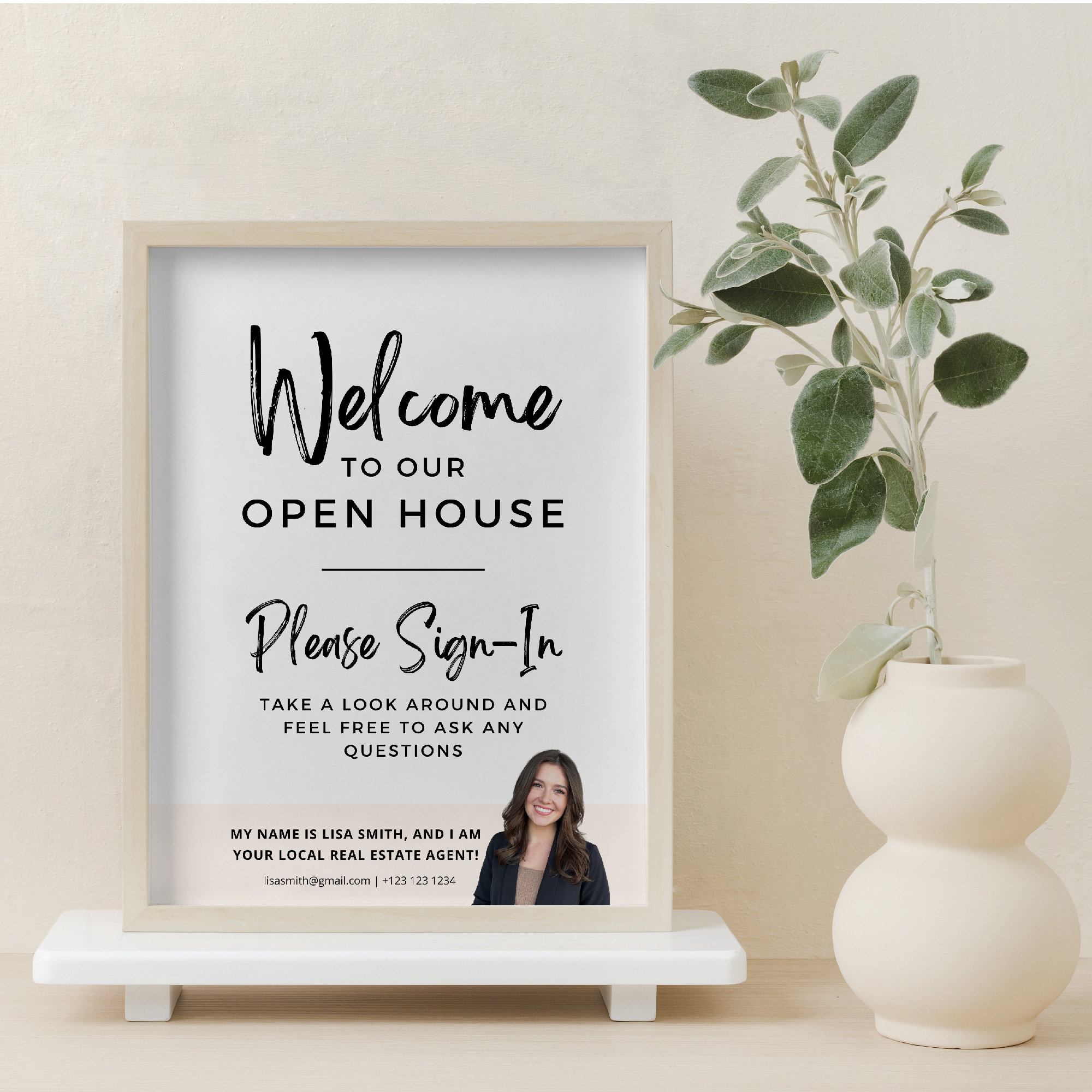 Open House Welcome Sign, Open House Sheet Printable, Real Estate ...