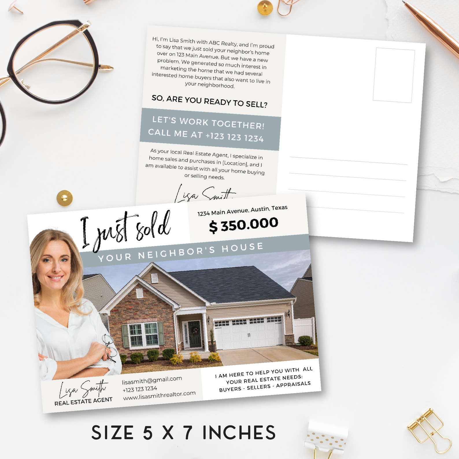 I Just Sold Your Neighbors House, Real Estate Postcard Farming, Real ...