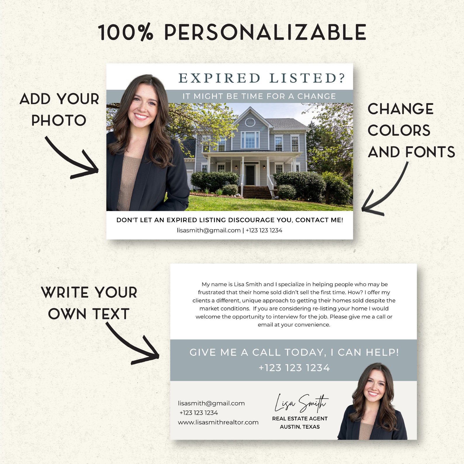 Expired Listing Postcards, Thinking of Selling, Real Estate Marketing ...