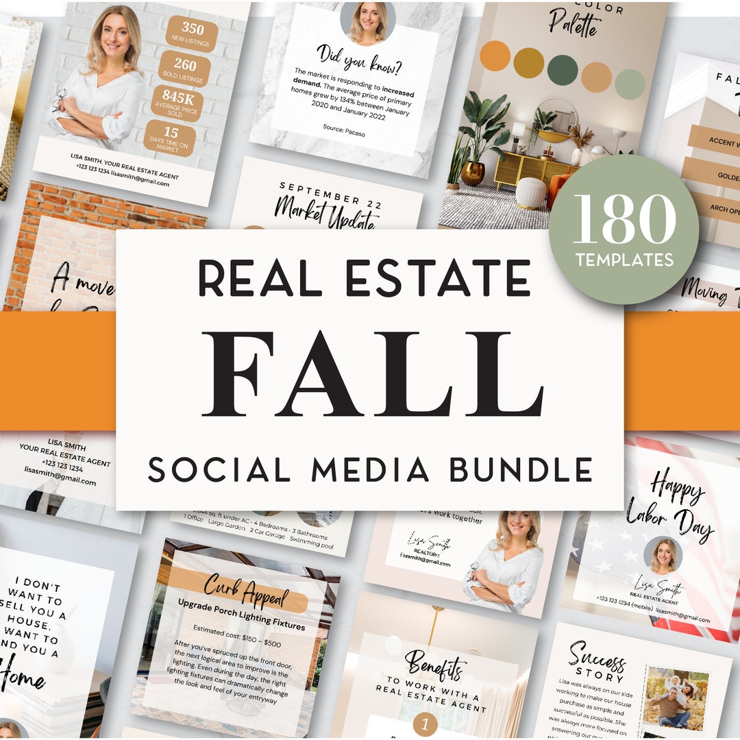 Fall Social Media Posts, Real Estate September Posts, Halloween Real ...