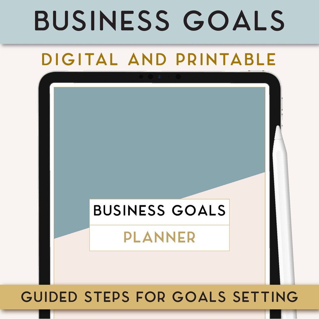 Business Goals Planner for Goodnotes, SMART Goals Template, Goal ...