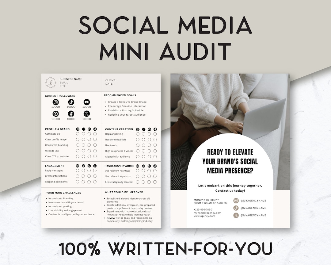 Social Media Mini Audit, Social Analytics Audit, Social Media Manager ...