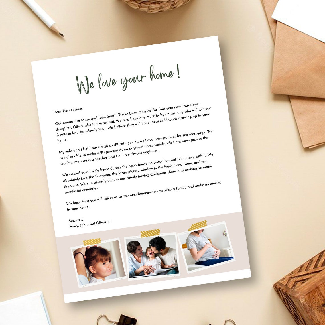 Letter to Seller, Dear Seller Letter Printable, First Time Home Buyer ...