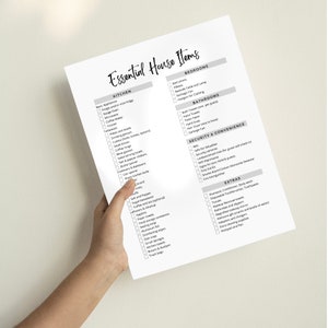 Vacation Rental Inventory Checklist, Essentials House Items ...