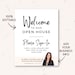 Open House Welcome Sign, Open House Sheet Printable, Real Estate ...