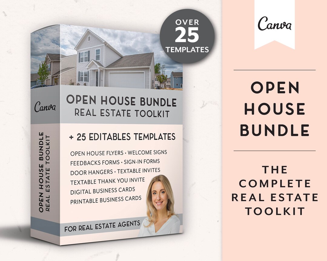 Open House Bundle Real Estate Door Hanger Open House Packet - Etsy