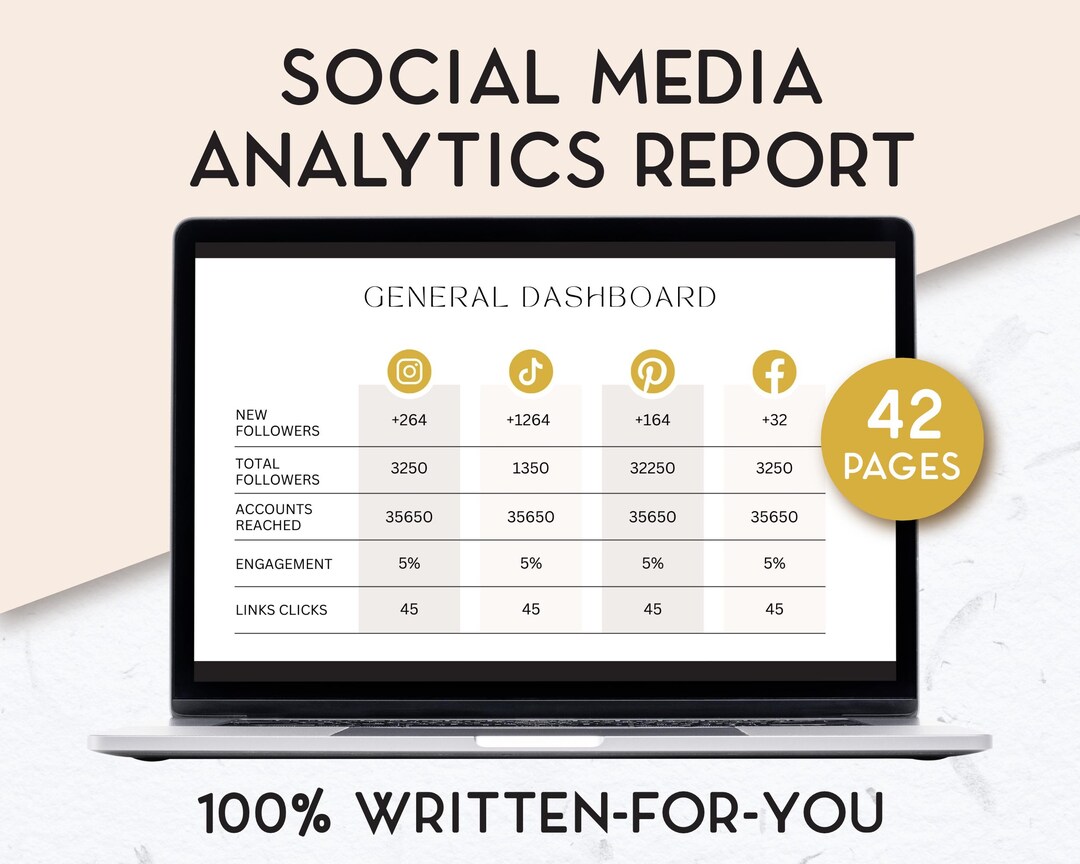 Social Media Analytics Report, Instagram Report, Social Media Manager ...