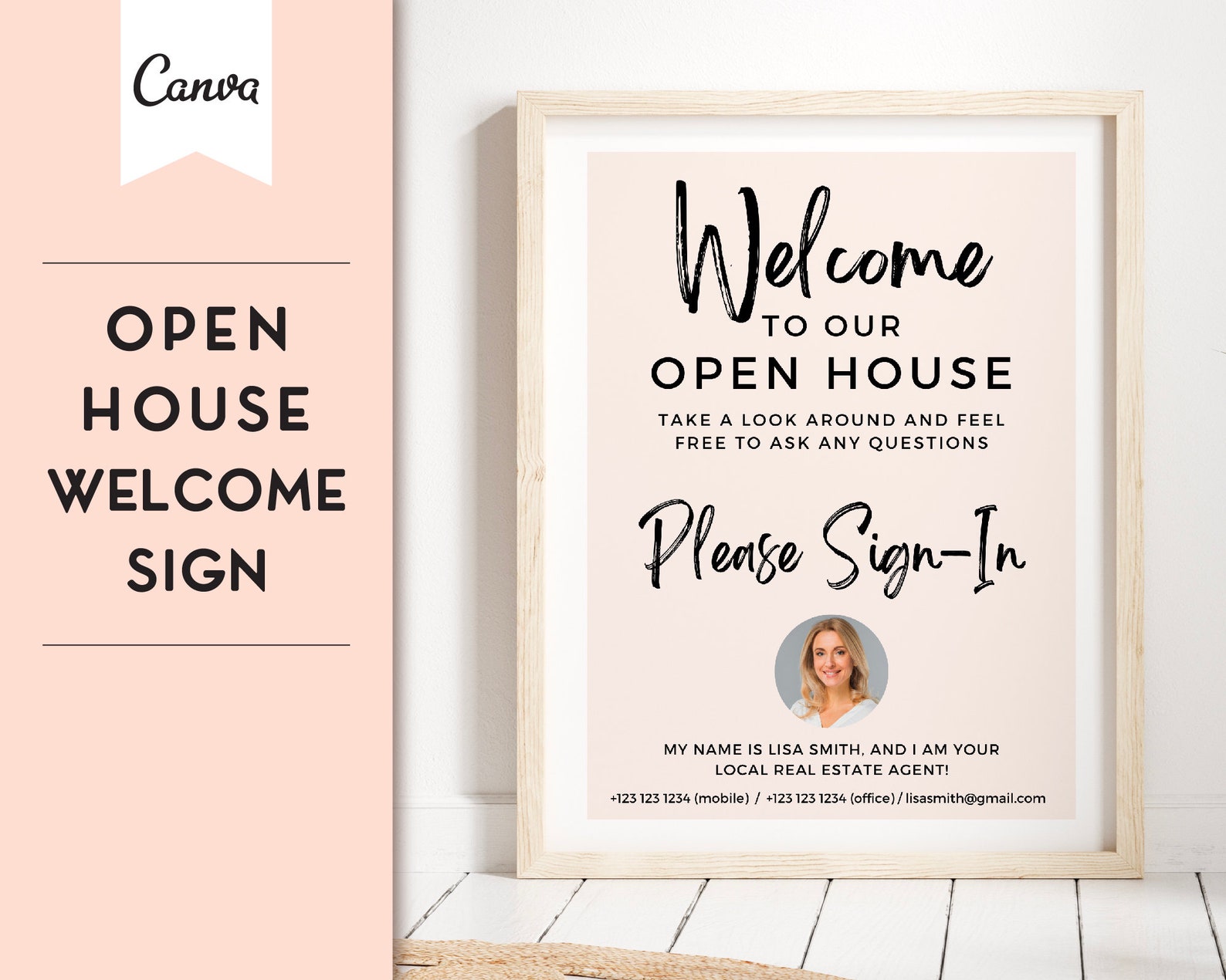 Open House Welcome Sign Printable Real Estate Marketing Open - Etsy