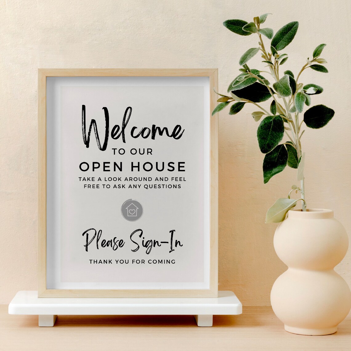 Open House Welcome Sign Printable, Real Estate Marketing, Open House ...