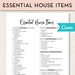 Vacation Rental Inventory Checklist, Essentials House Items ...