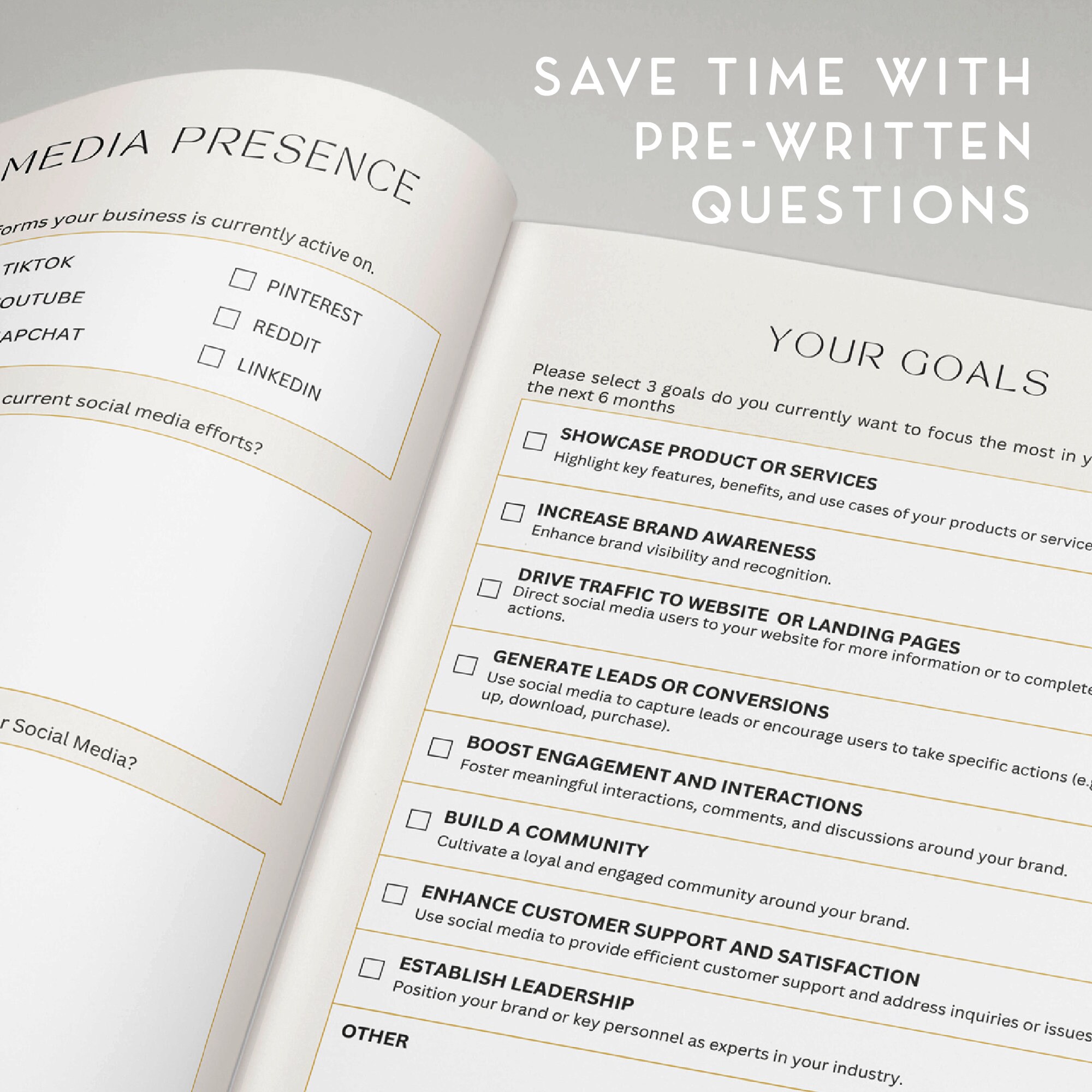 Client Questionnaire, Social Media Manager Templates, New Client ...