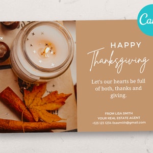 Thanksgiving Real Estate Farming, Realtor Fall Postcard, Real Estate ...